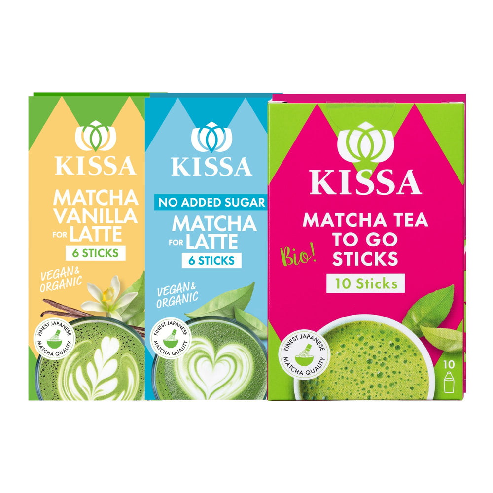 Matcha Sticks Bundle – Triple Matcha Vibes to Go | KISSA – KISSA Tea